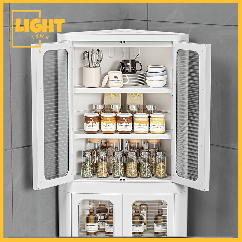 COD Triangle Dust Storage Rack Snack Multi-layer Storage Cabinet ...