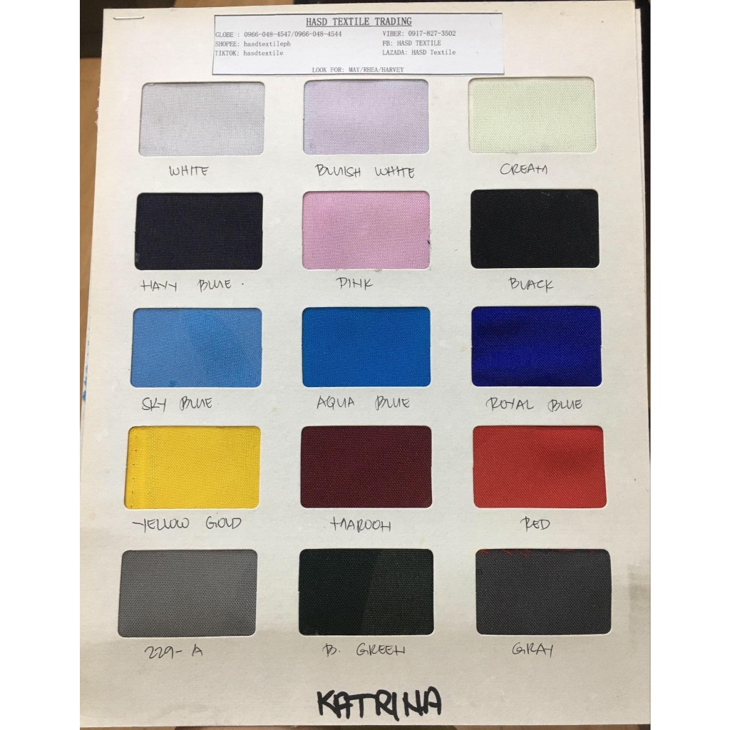 Katrina Fabric SET 2 Woven Textile Tela for Uniform/Scrubsuit 60 ...