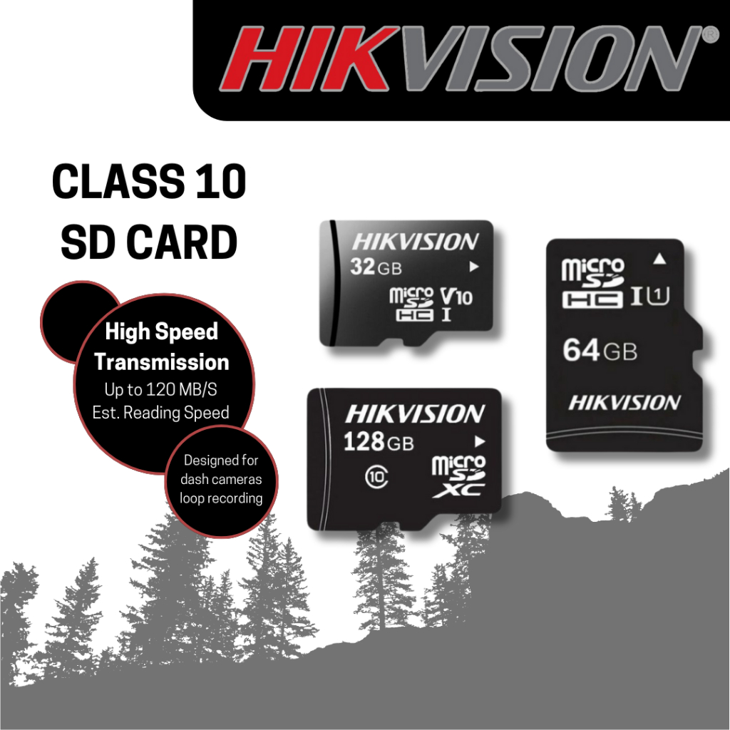 Hikvision 32/64/128GB Micro SD Card Class 10 for Dash Camera | Shopee ...