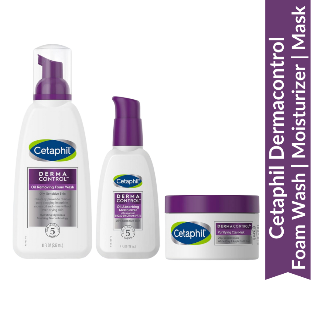 Cetaphil Dermacontrol Pro Oil Removing Foam Wash | Moisturizer SPF 30 ...
