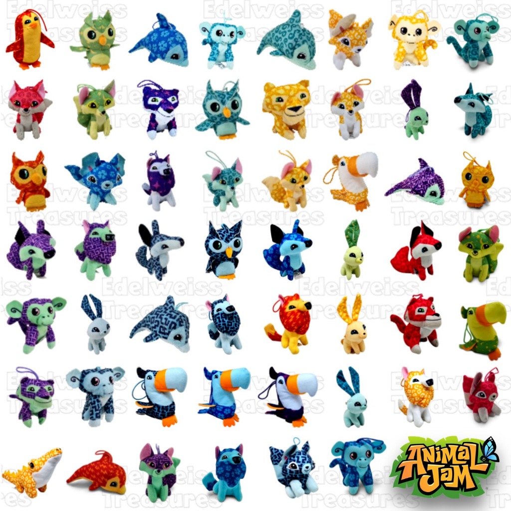 Animal Jam Hanging Plushies Bag Charm Mcdo Stuffed Toys Collection ...
