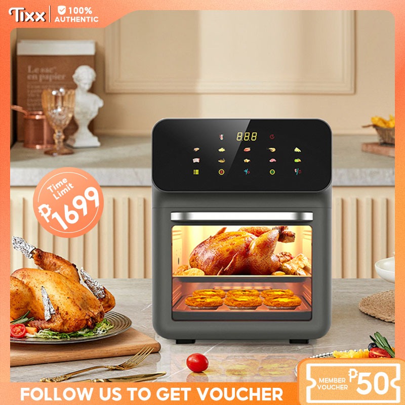 Tixx Air Fryer 16L Visualization Touch Screen Multifunction | Shopee ...