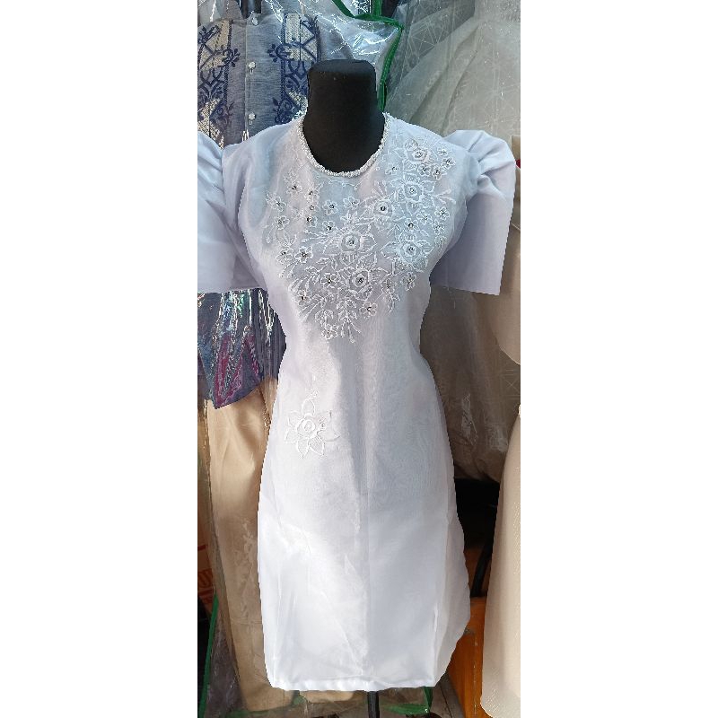 filipiniana midi/long dress assorted burda | Shopee Philippines