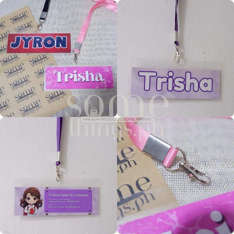 Personalized Laminated Name Tag for Student | Shopee Philippines