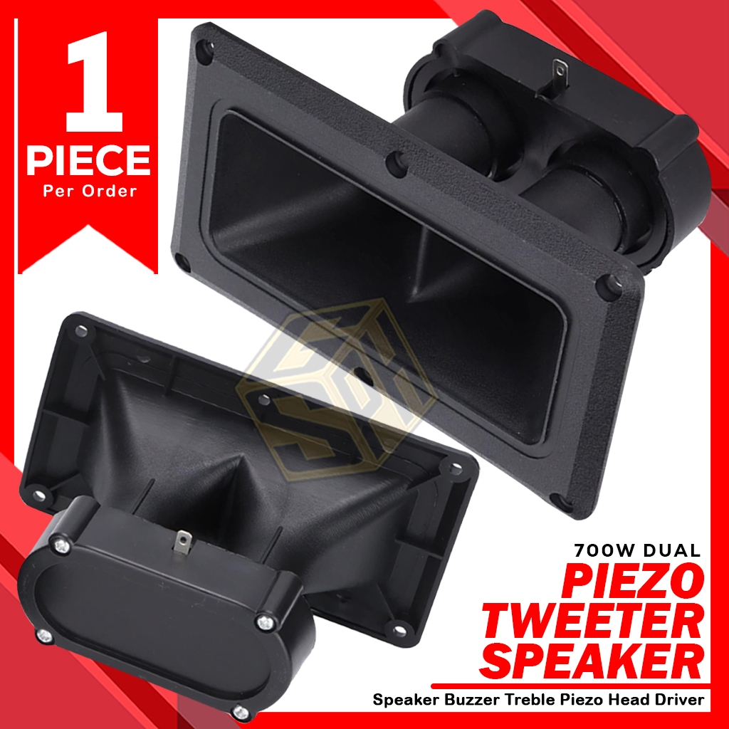 700W Dual Piezo Tweeters Horn Piezoelectric Speaker Buzzer Treble Piezo ...