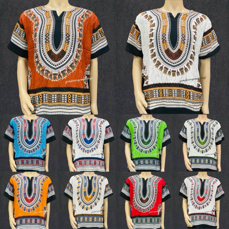 (Plus Size) Dashiki African Batik Boho Indian Tribal Shirt Halumna ...