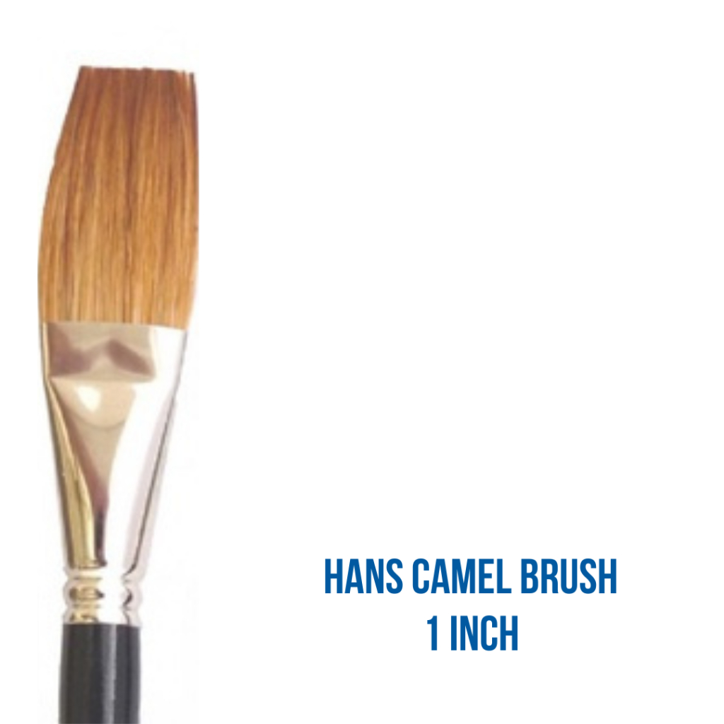 ARTHUB - HANS Camel Brush 403L - 1 INCH (Paint Hair Brush, Long Natural ...