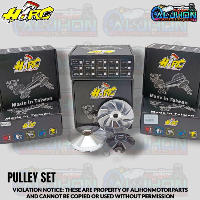 HIRC PULLEY SET Taiwan Nmax/Aerox/M3/Mio/Click125/Pcx150/160 MADE IN ...