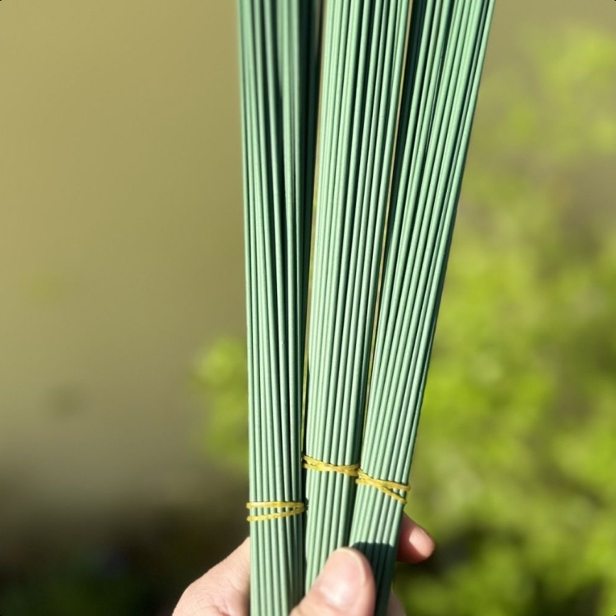 10pcs Green flower rod Mosaic tape Rose plastic flower rod handmade DIY ...