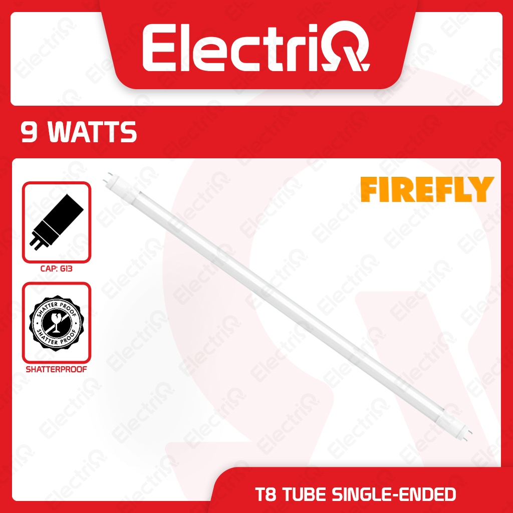 Electriq l Firefly Basic Series T8 Tube Single-Ended with LED Starter 9 ...