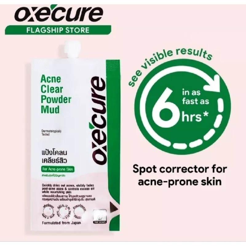 Oxecure Acne Clear Powder Mud 5g | Shopee Philippines