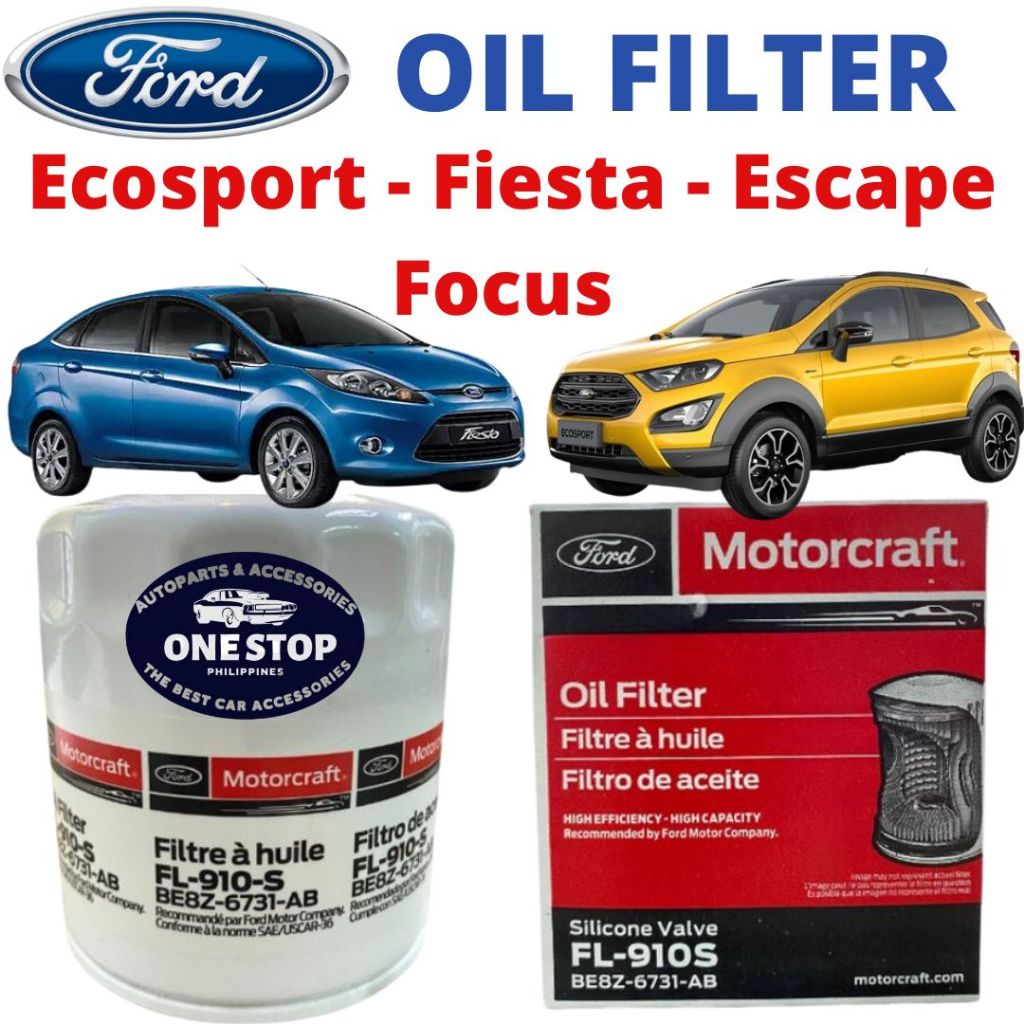 FORD Oil Filter for Escape 1.6L 2012- UP / Focus 2004- Up / Fiesta ALL ...