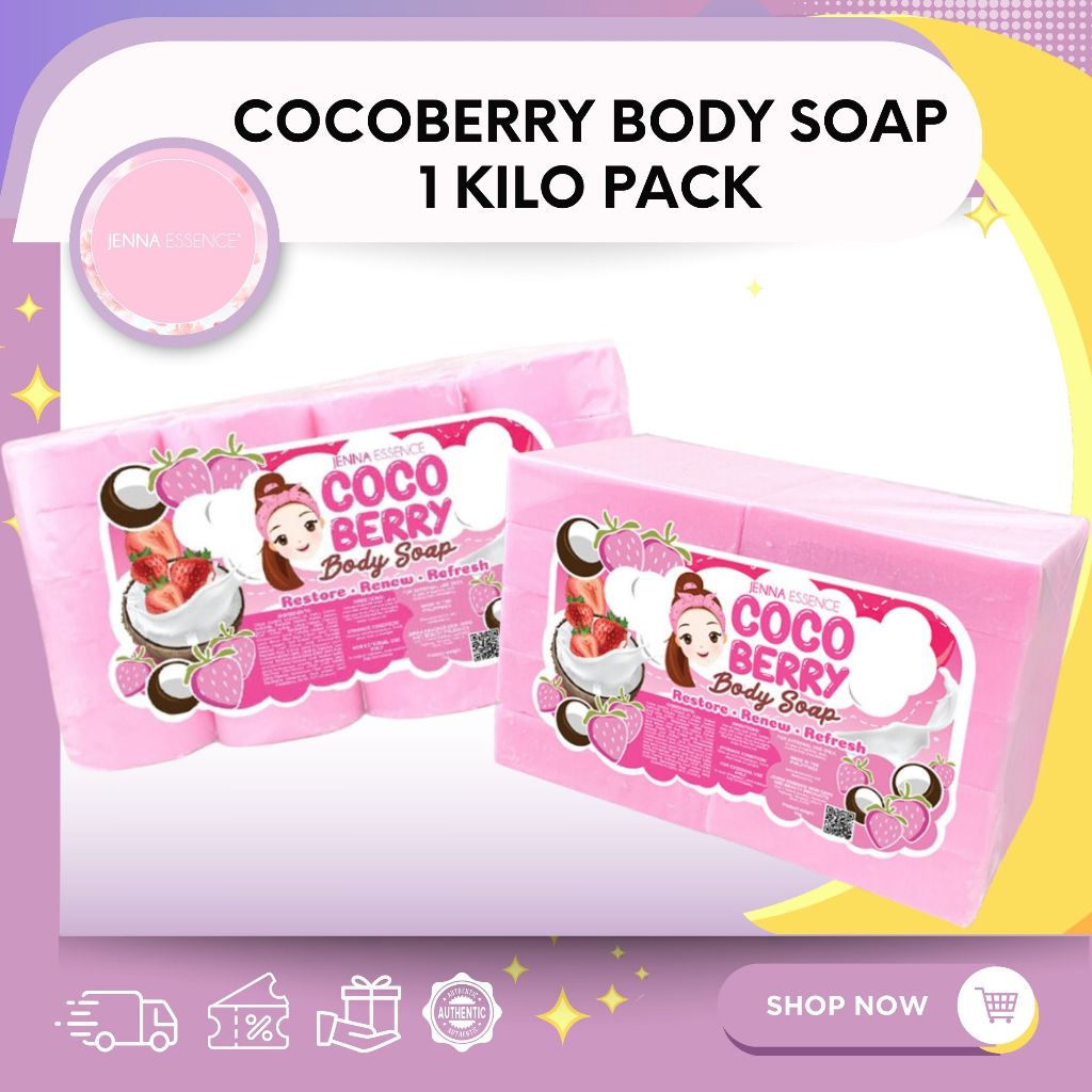 Jenna Essence 1 KILO PACK Cocoberry Soap | Round & Square Cut | Shopee ...