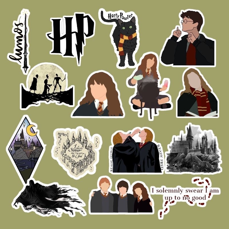 Harry Potter Stickers | Vinyl Matte Laminated Waterproof and ...