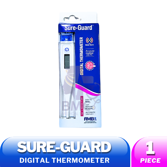 Sureguard Digital Thermometer With Beep Alert Fast Result in 30 second ...
