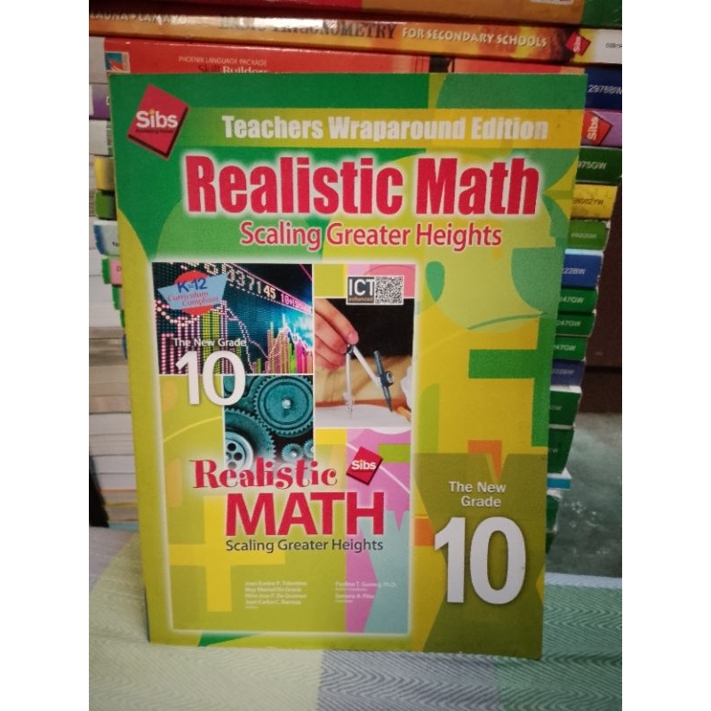 REALISTIC MATH TEACHER'S WRAPAROUND EDITION grade 10 (brandnew | Shopee ...