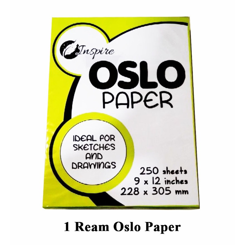 Nappco Oslo paper drawing paper 9”x12”250 sheetsRandom | Shopee Philippines