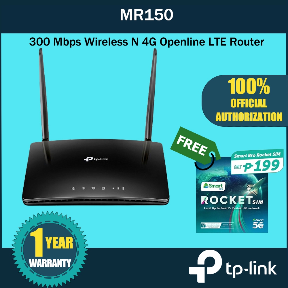 TP-Link TL-MR150 300Mbps Wireless N 4G LTE Wi-Fi Router Openline ...