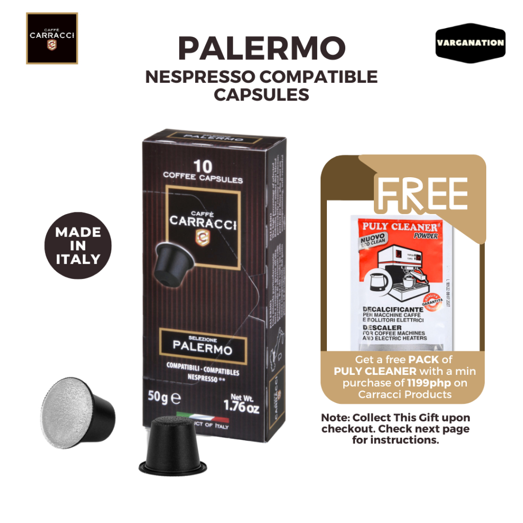 Carracci Palermo Nespresso Capsule - Coffee Pods to make Espresso ...