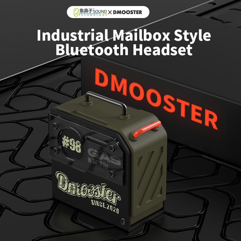 Dmooster D37 Bluetooth Wireless Headset Retro Oil Drum Gaming Headset Noise Reduction | Shopee ...