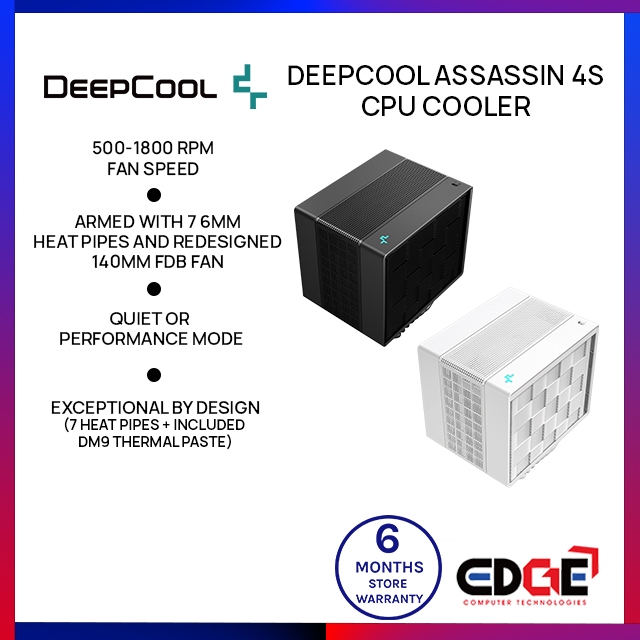 EDGE | DEEPCOOL Assassin 4S CPU Cooler, 500-1800rpm, 4-pin connector ...