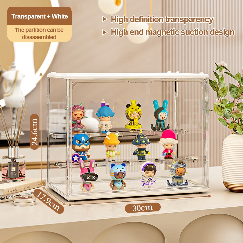 Acrylic Display Case Boxes Popmart Toy Storage Organizer Stackable ...