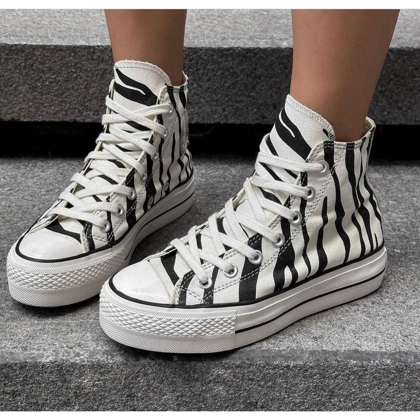Zebra platform Converse Chuck Taylor All-Star ZEBRA PRINT High-Top ...