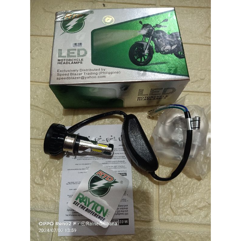 RTD ORIGINAL LED HEADLIGHT 6LED/ TRI- LED SUPER WHITE | Shopee Philippines