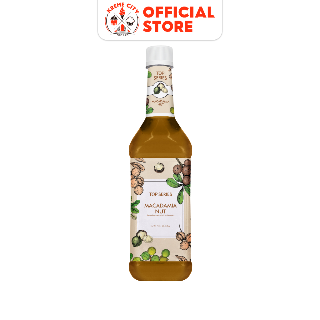 TOP Creamery Top Series Macadamia Nut Syrup 750ml | Shopee Philippines