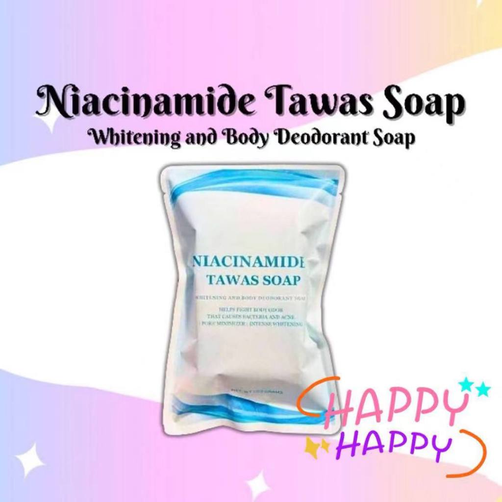 NIACINAMIDE TAWAS SOAP Cleanses Skin Body Deodorant Skin Lightening Premium Soap 100g | Shopee ...