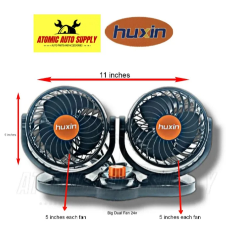 HUXIN BIG DUAL DASHBOARD FAN (DUAL - MULTIDIRECTIONAL FAN) (HX-T312 ...