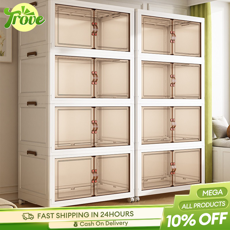 Trove Foldable Cabinet Organizer Clothes Storage Durabox with Magnetic ...