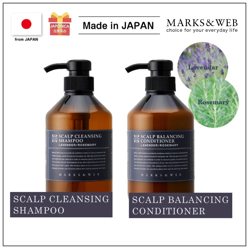 【MARKS＆WEB】Scalp Cleansing Shampoo ( 500ml / 230ml / 60ml ) Scalp Balancing Conditioner ( 500ml ...