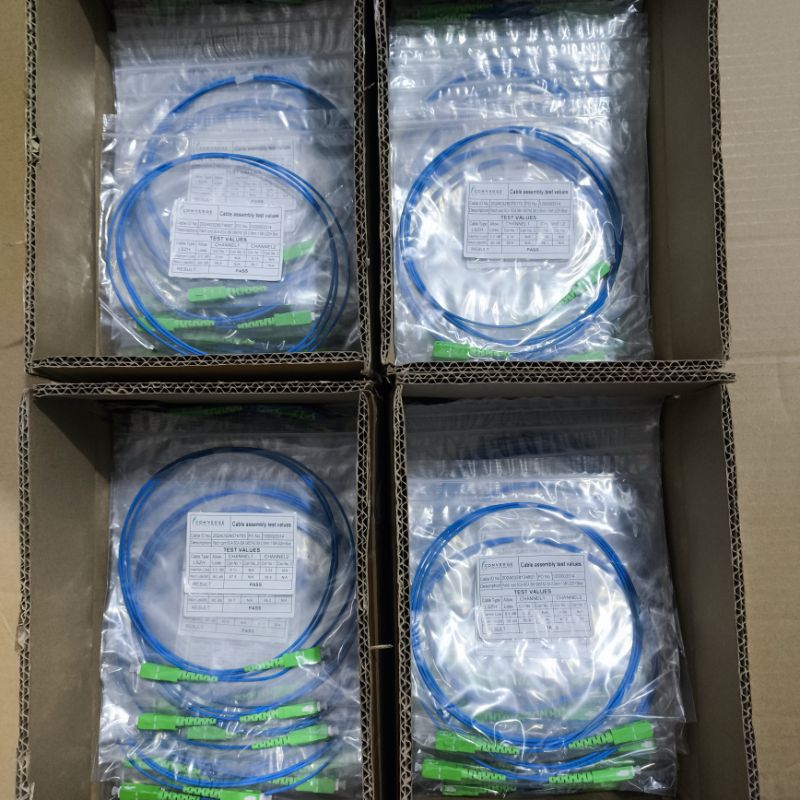 20pcs/50pcs/100pcs Patch Cord Fiber Optic Patch Cable 1.5m (CONVERGE ...