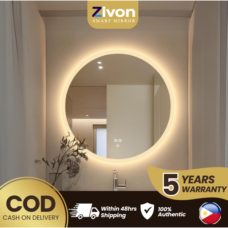 【ZIVON】Smart Bathroom Mirror With 3Color light LED Mirror Touch Screen ...