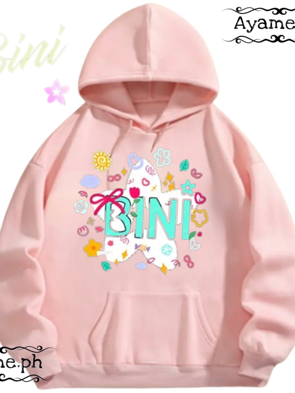 BINI hoodie jacket unisex blooms aesthetic minimalist statement unisex ...