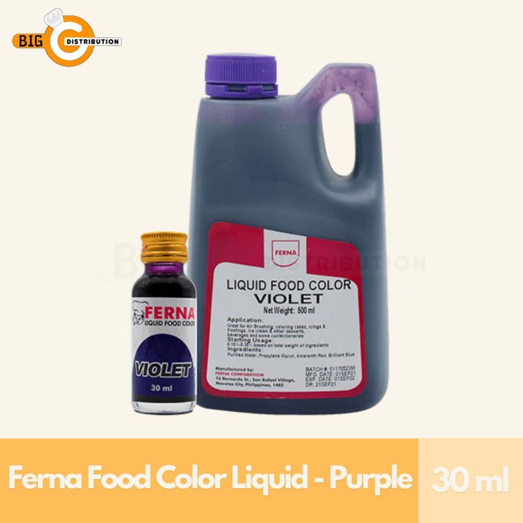 Ferna Food Color Liquid (sold per piece) | Shopee Philippines