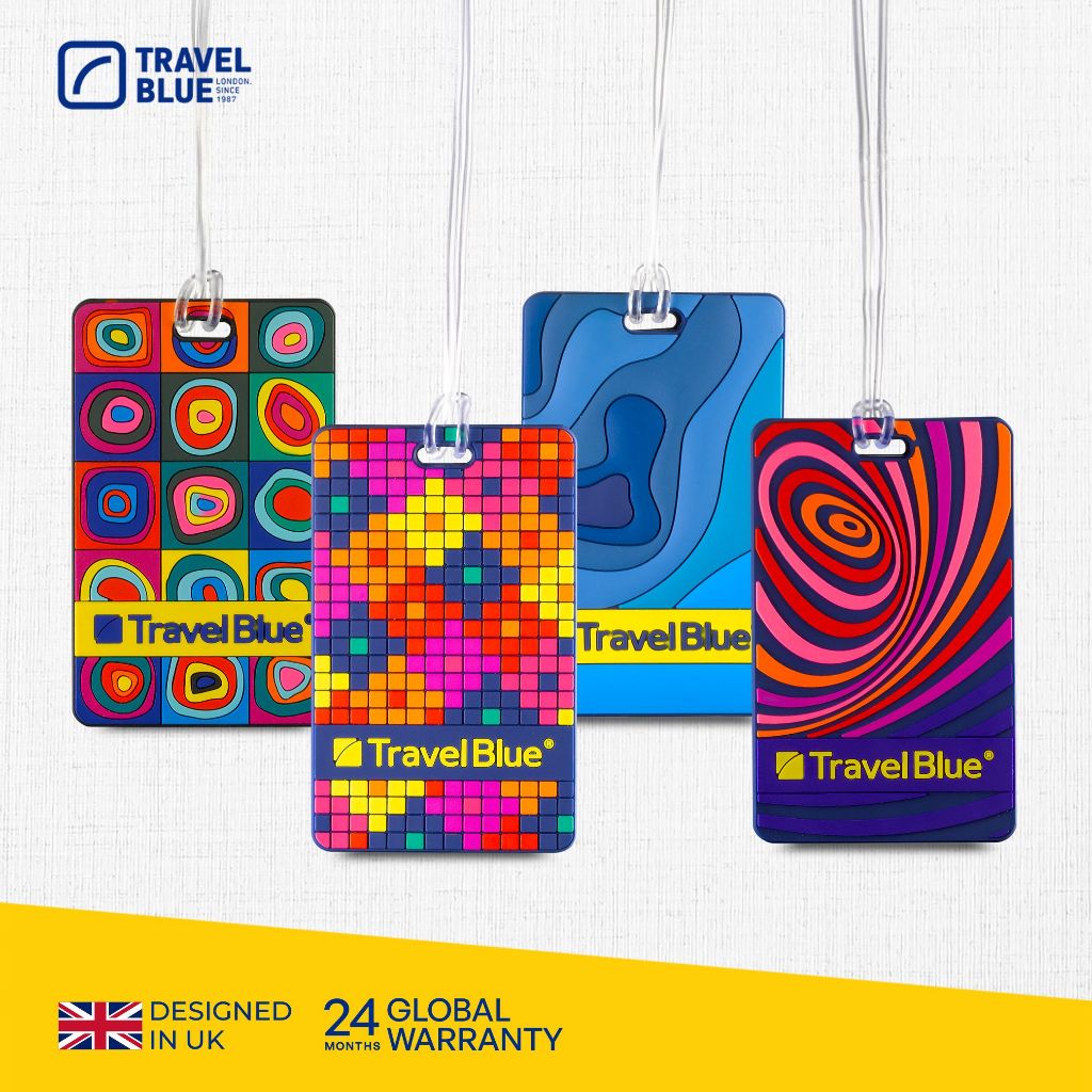 TRAVEL BLUE Luggage Name Tag - Available In 4 Designs (1 PC ONLY ...