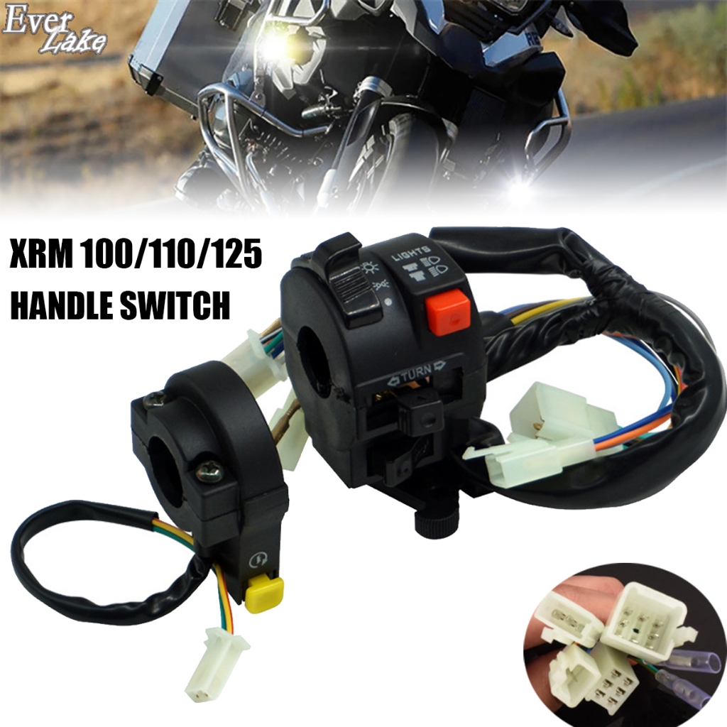 MOTORCYCLE HANDLE SWITCH SET LEFT AND RIGHT XRM110 | Shopee Philippines