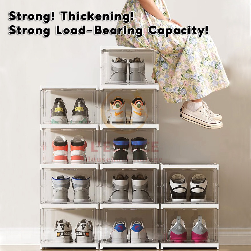 Transparent Foldable Shoe Rack 9 Layers Folding Shoe Cabinet Shoe ...