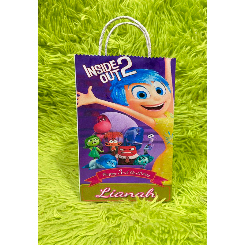 Inside Out free Customize name Lootbag sold per 10pcs | Shopee Philippines