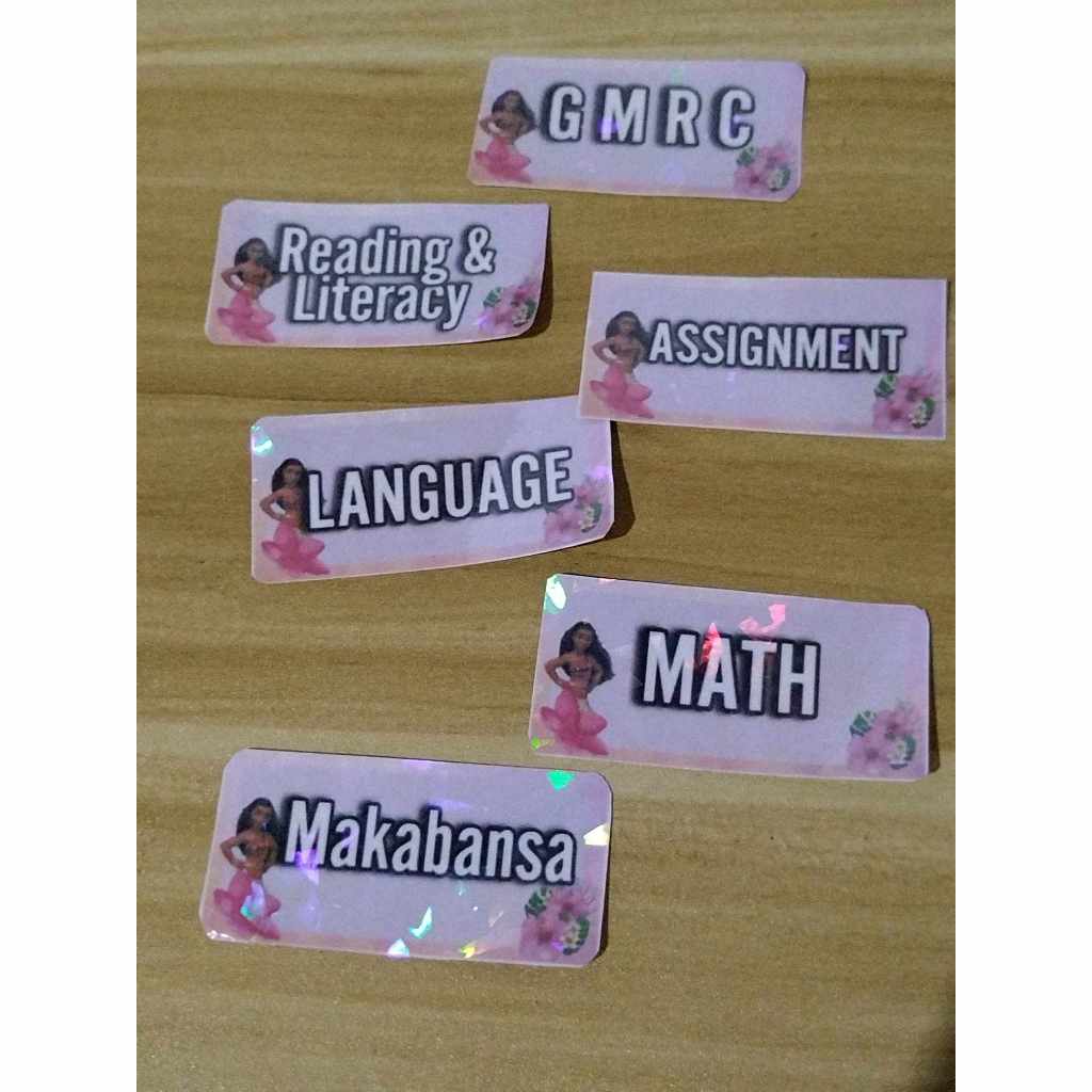 Notebook Subject Sticker Label | Shopee Philippines