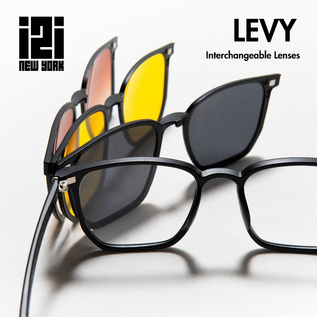 i2i New York LEVY 2in1 Unisex Polarized Sunglasses Fashion Eyewear ...