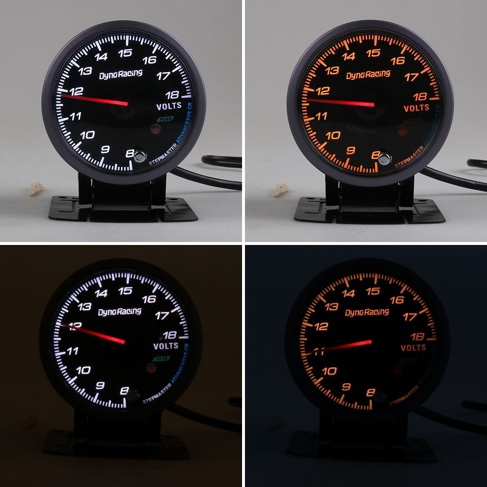 3.75 Inch Black Face Black Shell Car Tachometer Modified Instrument ...