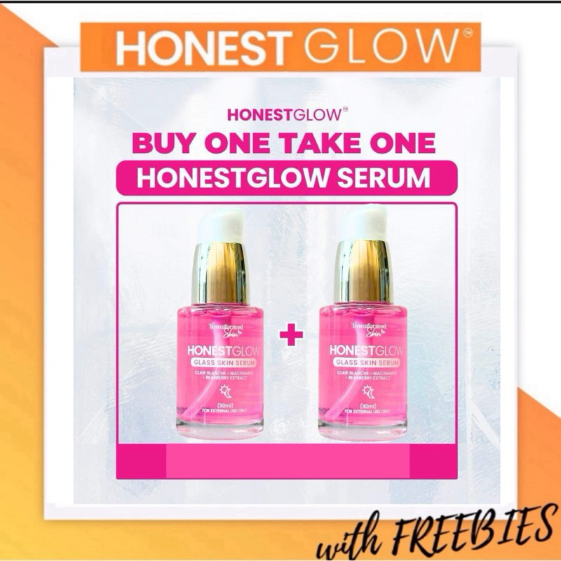 BUY 1 TAKE 1 HONEST GLOW GLASS SKIN PINK SERUM | Shopee Philippines