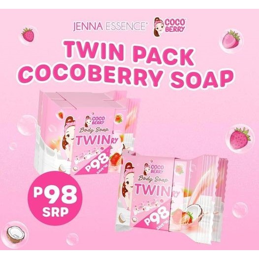 Jenna Essence Cocoberry Body Soap (Twin Pillow Pack) 100g | Shopee ...