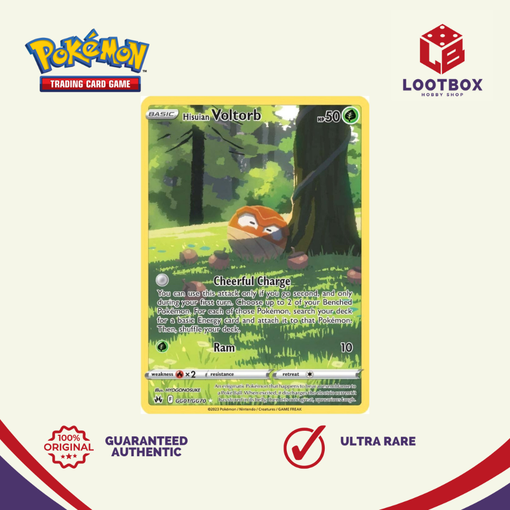 Pokemon Card Game: Hisuian Voltorb (Ultra Rare) - Crown Zenith | Shopee ...