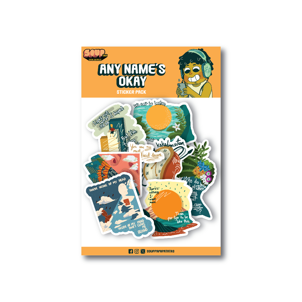 ANY NAME'S OKAY STICKER PACK by SOUP.INK | Shopee Philippines