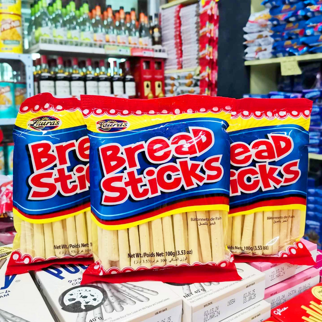 [BUNDLE OF 3] Laura's Bread Sticks / Puto Seko / Otap Biscuits 100g ...