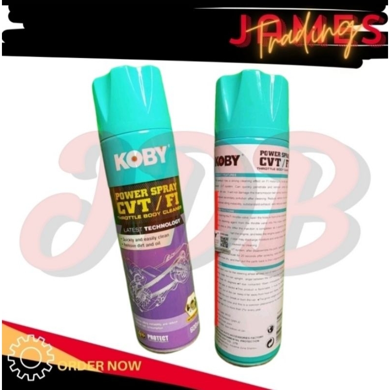 KOBY Power Spray CVT/Fi throttle body cleaner 600 ml | Shopee Philippines